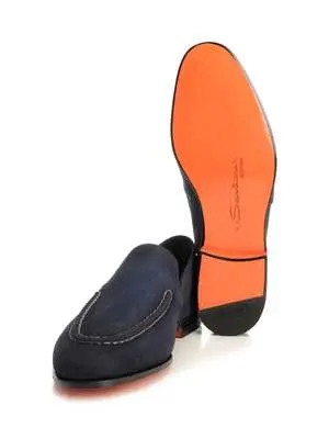 Santoni Malibu Suede Moccasin