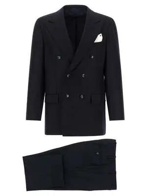 Kiton Virgin Wool And Cashmere Dress - Blue