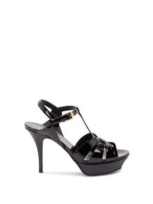 Saint Laurent Tribute Leather Platform Sandals - Multicolor