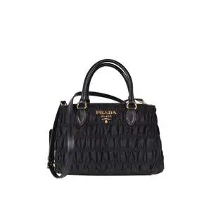 Prada Gaufre Nylon Handbag - Black