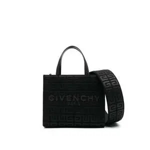 Givenchy Mini G-tote Bag With Monogram Pattern - Black