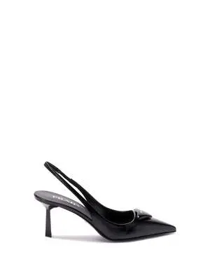 Prada PRADA Saffiano Patent Leather Slingback Pumps Multicolor