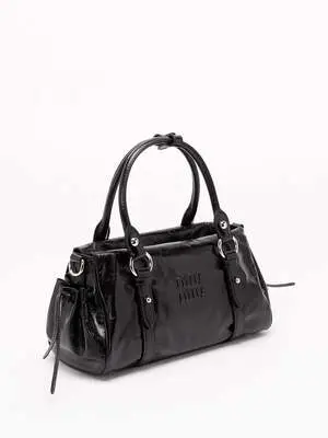 Miu Miu Shiny Leather Top Handle Bag - Multicolor