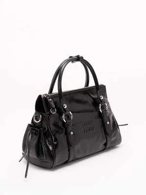 Miu Miu Shiny Leather Top Handle Bag - Multicolor