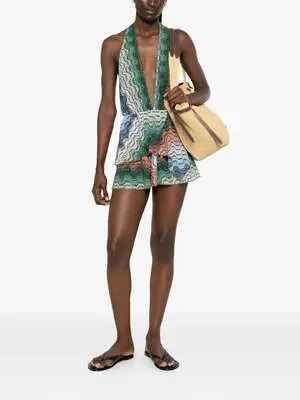 Missoni Zigzag Print Halterneck Cover-up