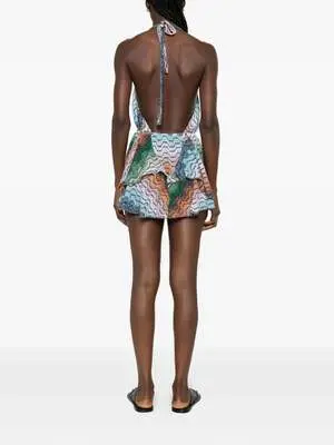 Missoni Zigzag Print Halterneck Cover-up