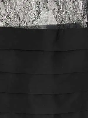 FERRAGAMO Silk Lace Insert Mini Dress