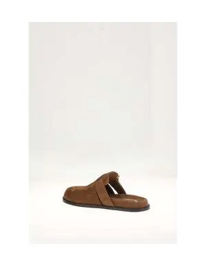 Dior Flat Mules With Horsebit Detail