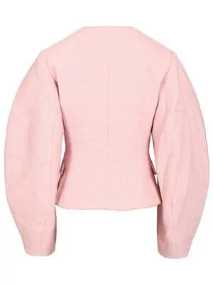 ROTATE BY BIRGER CHRISTENSEN Cocoon Sleeve Textured Bouclé Jacket - Multicolor