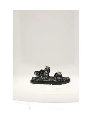 Dior Embossed Logo Slide Sandals - Multicolor