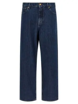 JIL SANDER Straight Leg Jeans In Cotton Denim - Blue