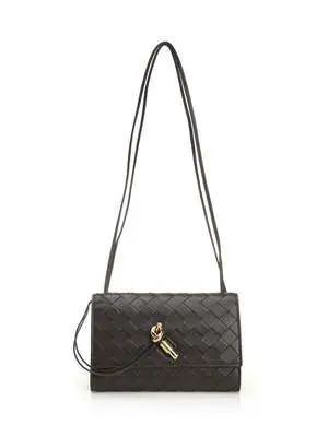 Bottega Veneta Andiamo Clutch Bag - Brown