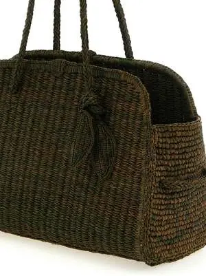 Jacquemus Le Turismo Raffia Shopping Bag - Green
