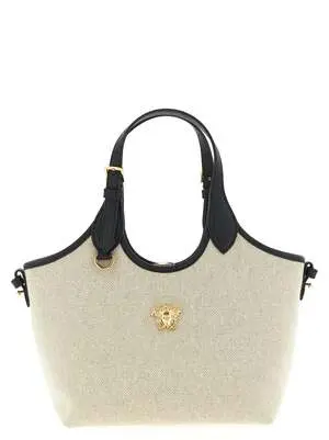 Versace La Medusa' Mini Shopping Bag - Cream