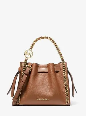 Michael Kors Mina Small Chain Crossbody Bag - Brown