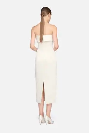 EMILIA WICKSTEAD Keeley Strapless Duchess Satin Bridal Dress