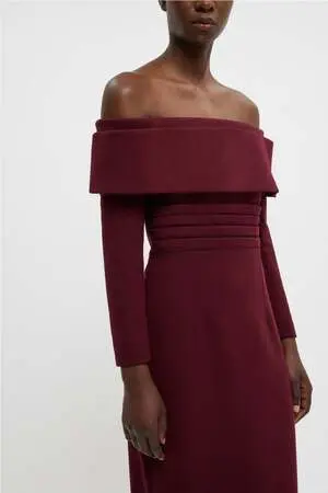 EMILIA WICKSTEAD Off-the-shoulder Maxi Dress With Train