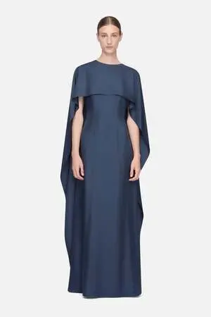 EMILIA WICKSTEAD Alphonse Silk Cape Dress
