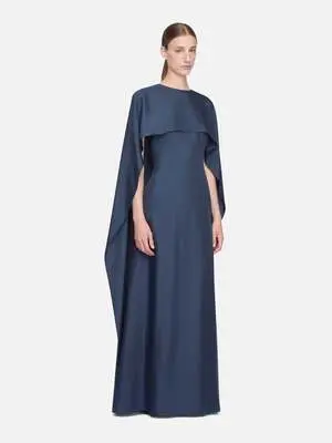 EMILIA WICKSTEAD Alphonse Silk Cape Dress