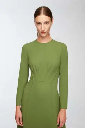 EMILIA WICKSTEAD Collinson Dress In Wool Crepe