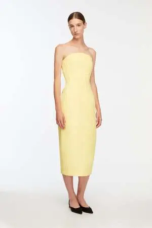 EMILIA WICKSTEAD Hailee Dress In Moiré Mikado