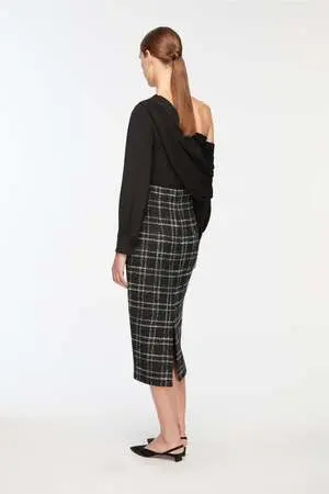 EMILIA WICKSTEAD Asymmetric One-shoulder Silk Crepe De Chine Top