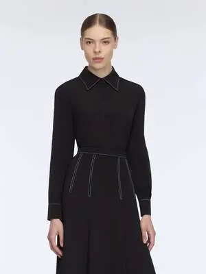 EMILIA WICKSTEAD Silk Crepe De Chine Top