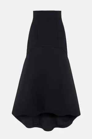 EMILIA WICKSTEAD Synan Skirt In Birdseye Suiting - Black