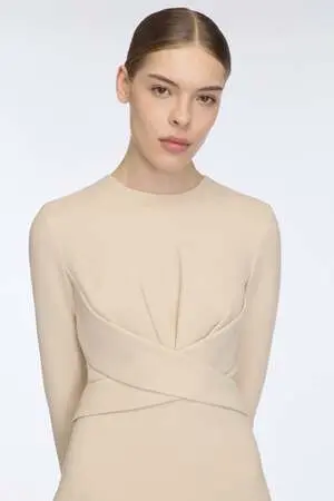 EMILIA WICKSTEAD Elta Dress In Single Wool Crepe