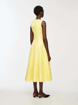 EMILIA WICKSTEAD Mara Dress In Moiré Mikado