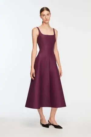 EMILIA WICKSTEAD Letisha Dress In Needle Punch Satin