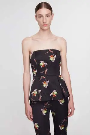 EMILIA WICKSTEAD Jadiel Top In Satin