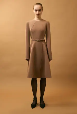 EMILIA WICKSTEAD Ucellina Dress In Birdseye Suiting