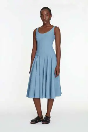 EMILIA WICKSTEAD Harmoni Melange Summer Wool Dress