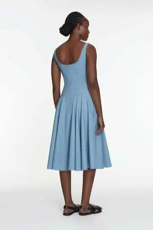 EMILIA WICKSTEAD Harmoni Melange Summer Wool Dress