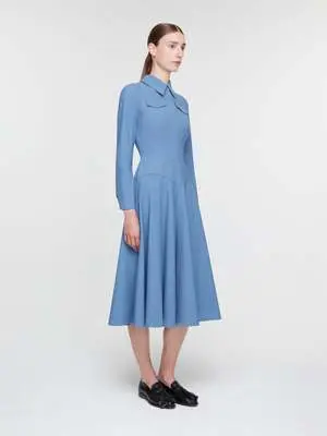 EMILIA WICKSTEAD Aspyn Dress In Melange Summer Wool