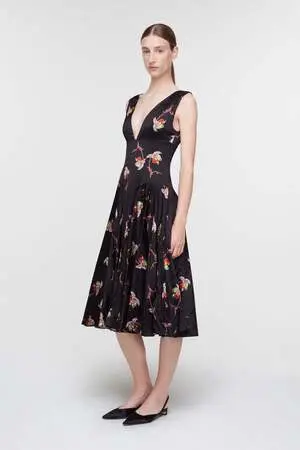 EMILIA WICKSTEAD Nerita Dress In Floral Satin