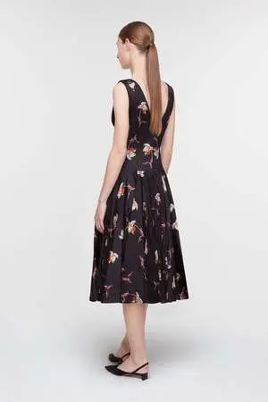 EMILIA WICKSTEAD Nerita Dress In Floral Satin