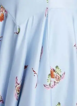 EMILIA WICKSTEAD Risabelle Dress In Lily Silk Twill