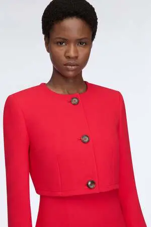 EMILIA WICKSTEAD Lizette Jacket In Single Wool Crepe