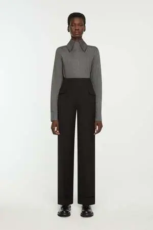 EMILIA WICKSTEAD Brissa Trousers In Birdseye Suiting
