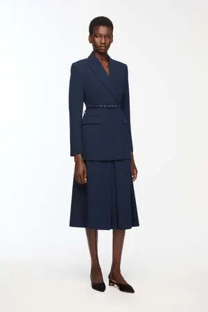 EMILIA WICKSTEAD Sato Skirt In Summer Wool Crepe