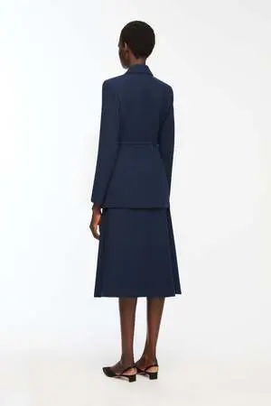 EMILIA WICKSTEAD Sato Skirt In Summer Wool Crepe