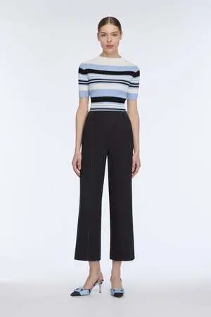 EMILIA WICKSTEAD Tailored Straight Leg Cropped Trousers