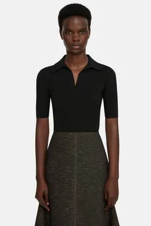 EMILIA WICKSTEAD Dune Fitted Polo Top
