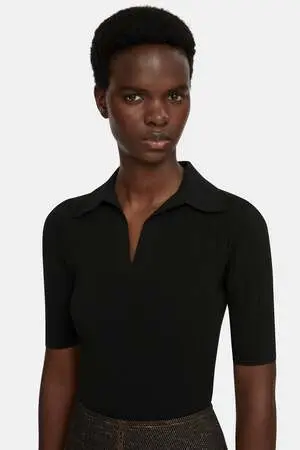 EMILIA WICKSTEAD Dune Fitted Polo Top