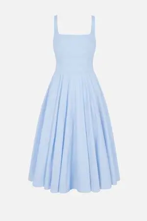 EMILIA WICKSTEAD Nikush Dress In Icy Denim - Blue