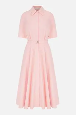 EMILIA WICKSTEAD Rubie Dress In Light Cotton Poplin - Pink