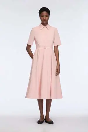 EMILIA WICKSTEAD Rubie Dress In Light Cotton Poplin - Pink
