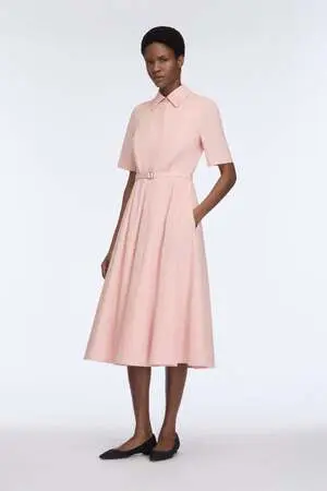 EMILIA WICKSTEAD Rubie Dress In Light Cotton Poplin - Pink